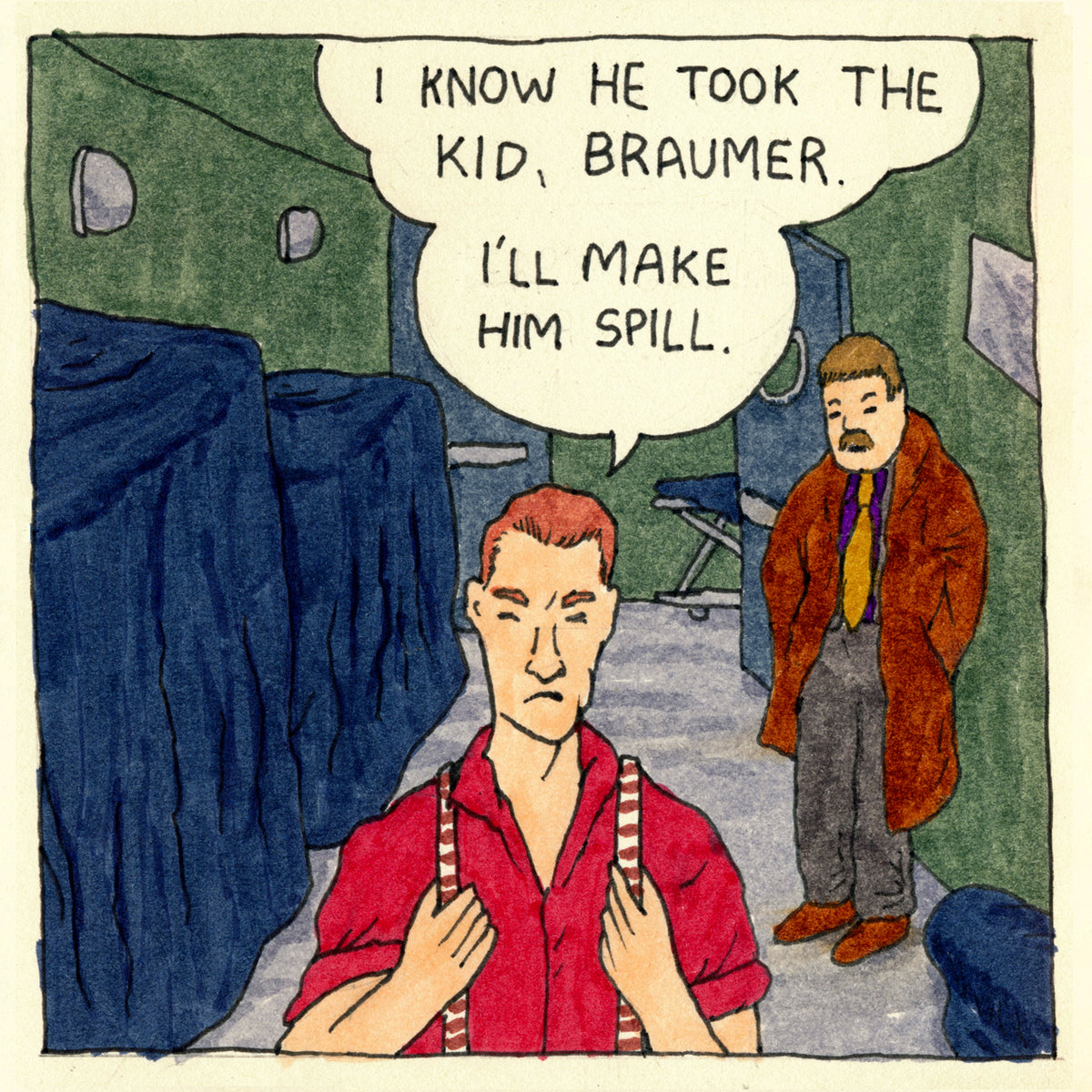 Original art: City Crime Comics 'Missing Kid' panel 1 – Teddy ...