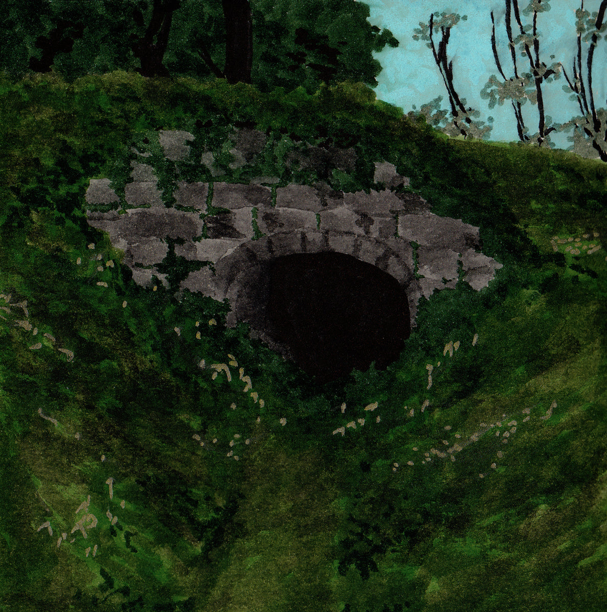 Painting: Tunnel – Teddy Goldenberg comics